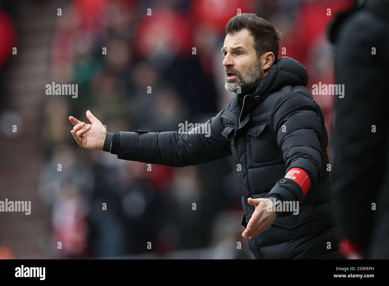 Standard's head coach Ivan Leko pictured during a soccer match between ...