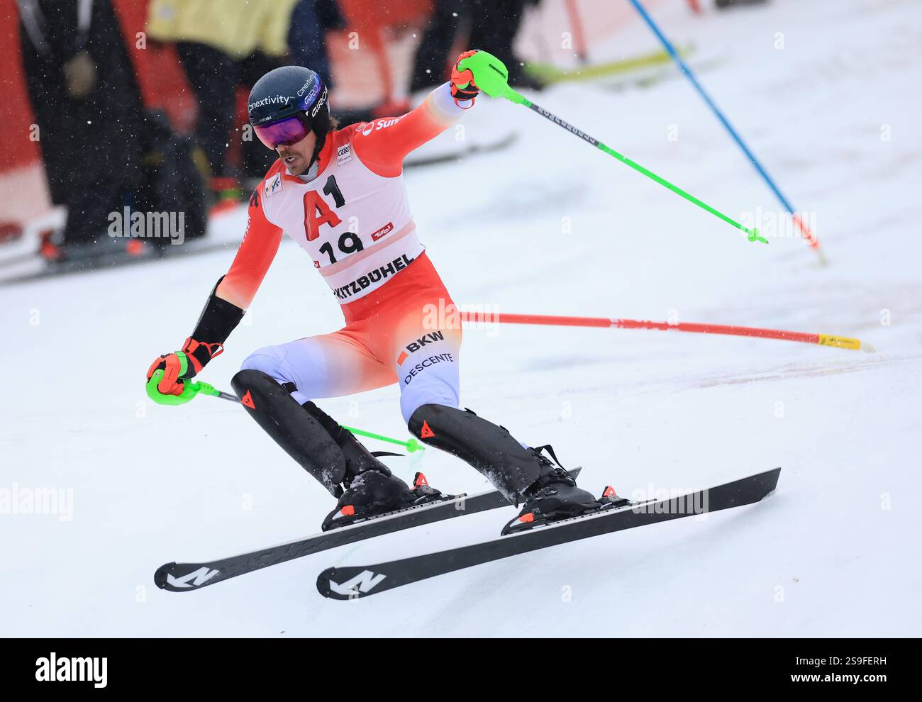 26th January 2025, Kitzbuhel, Tyrol, Austria; FIS Alpine Ski World Cup ...