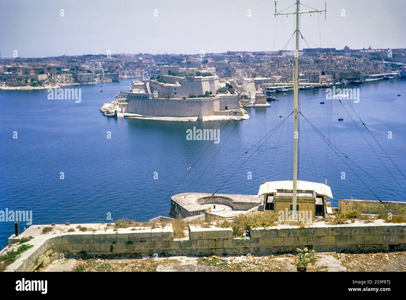 Fort St. Angelo bastioned fort, Birgu, Grand Harbour, Malta, Europe ...