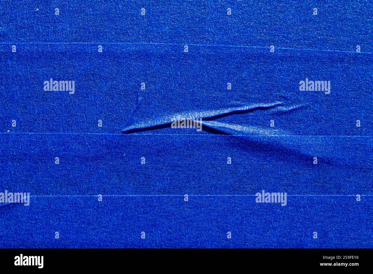 Glued blue paper tape background creased texture abstract background ...
