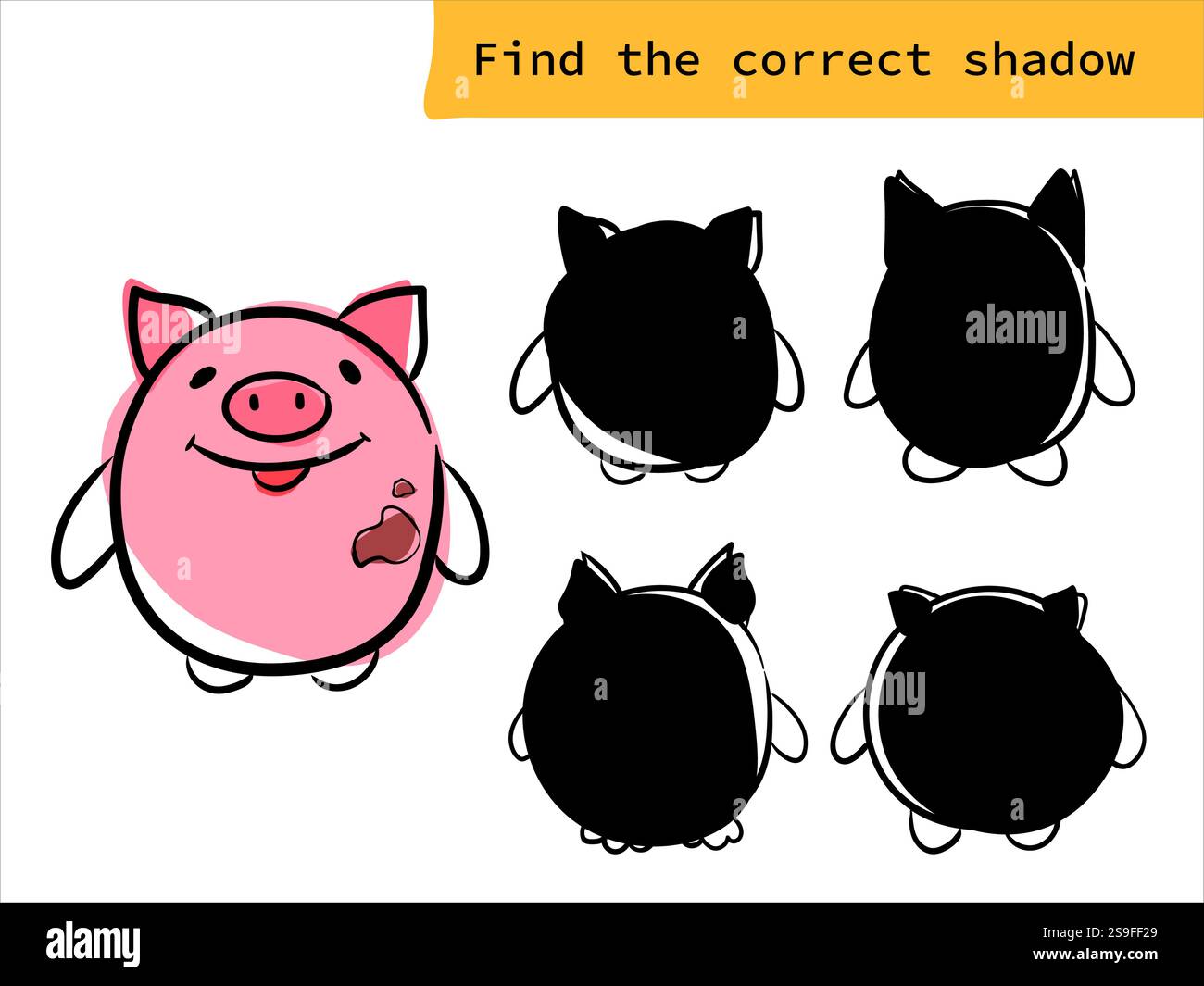 Shadow matching black white hi-res stock photography and images - Alamy