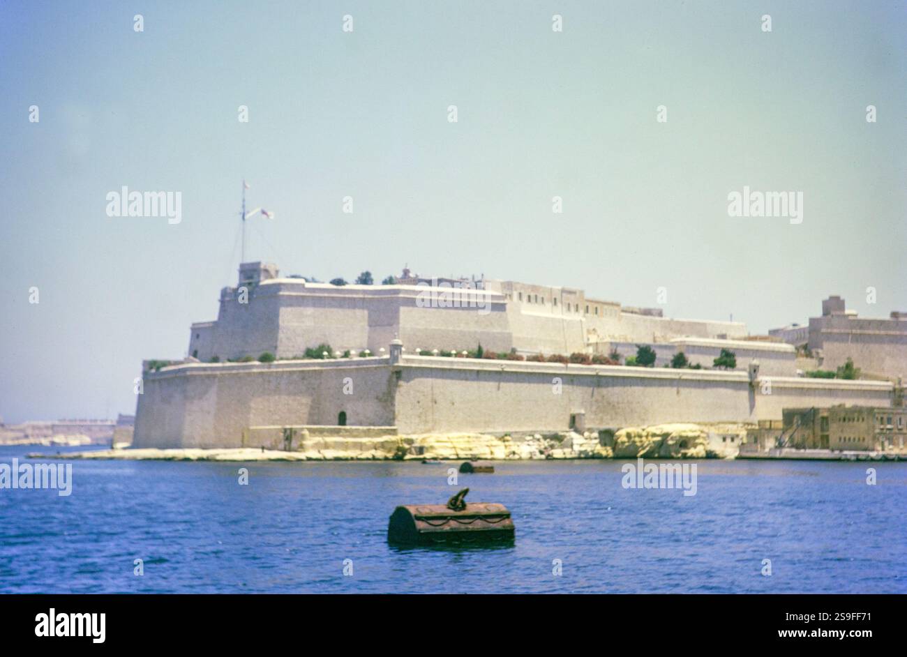Fort St. Angelo bastioned fort, Birgu, Grand Harbour, Malta, Europe ...