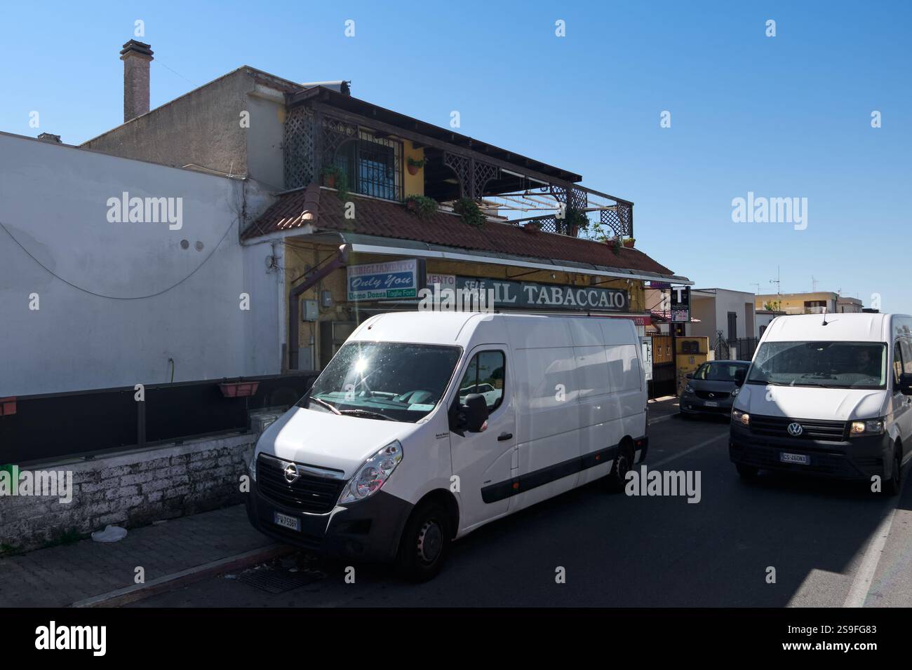 Civitavecchia. Italy - January 26, 2025: Tobacco shop in Civitavecchia ...