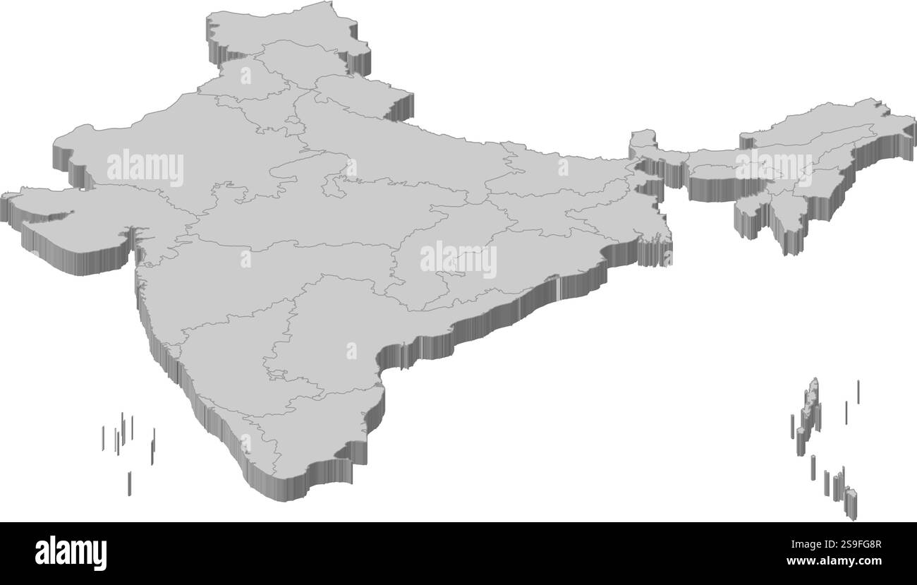 India frontier Stock Vector Images - Alamy