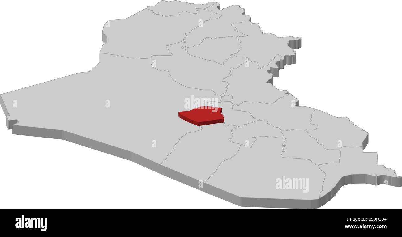 Map of karbala hi-res stock photography and images - Alamy