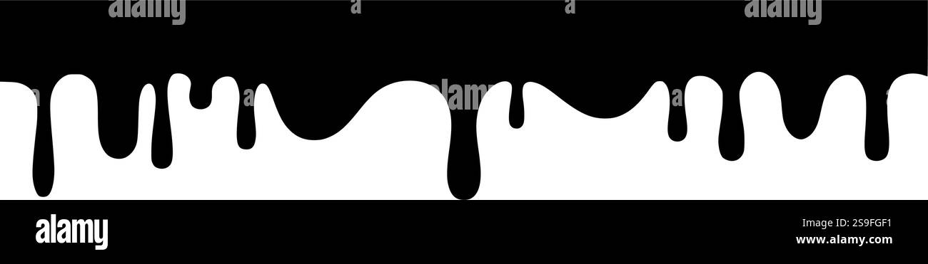 Dripping border silhouette perfect for Halloween crafts, artistic ...