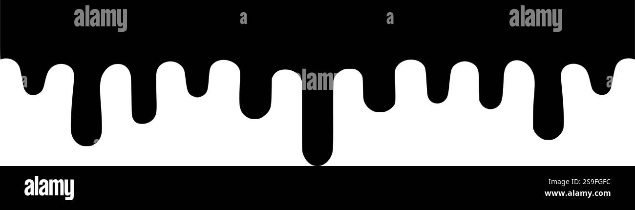 Dripping border silhouette perfect for Halloween crafts, artistic ...