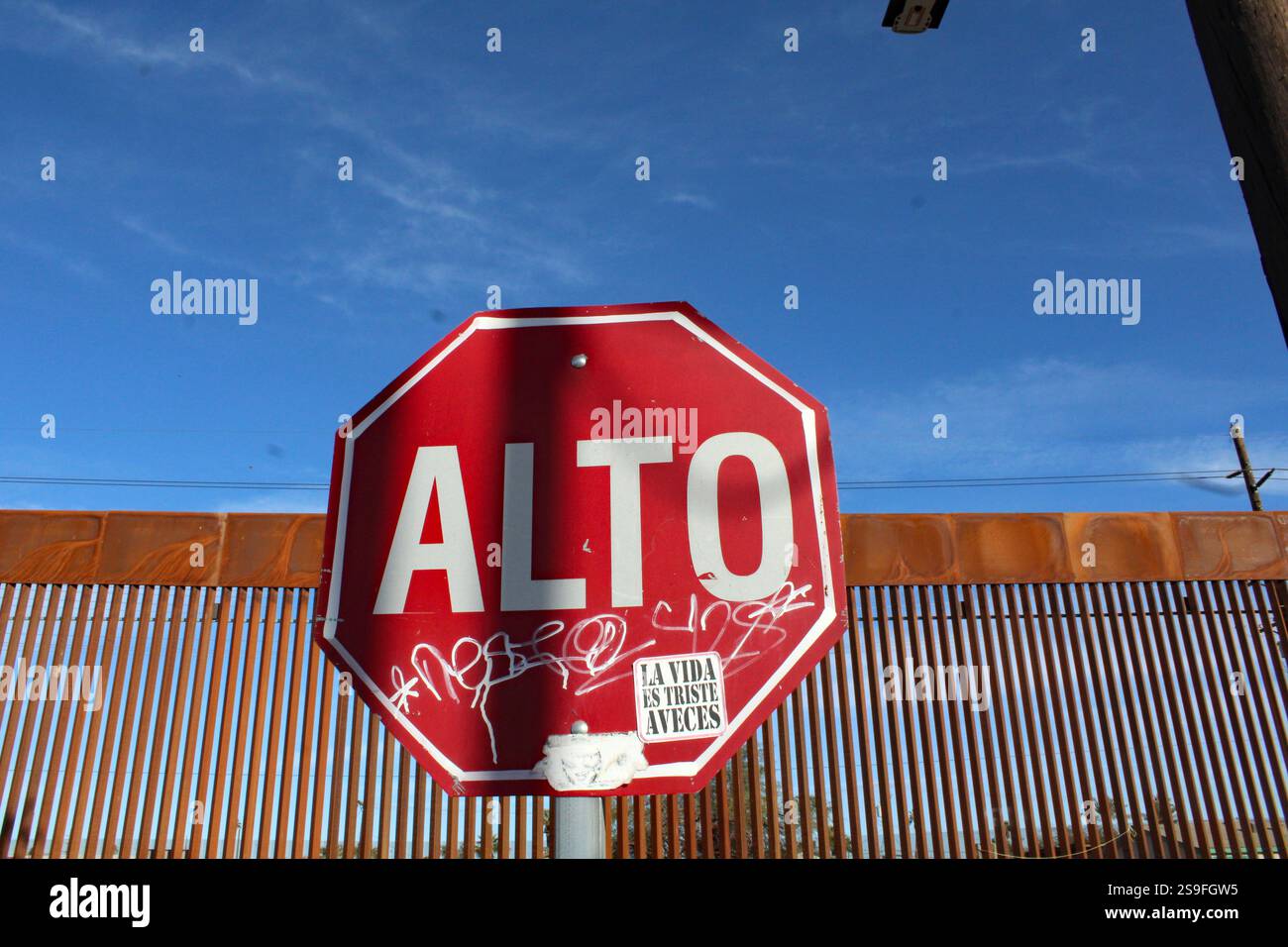 Mexicali, Mexico, January 25 2025 The Mexican border town of Mexicali ...