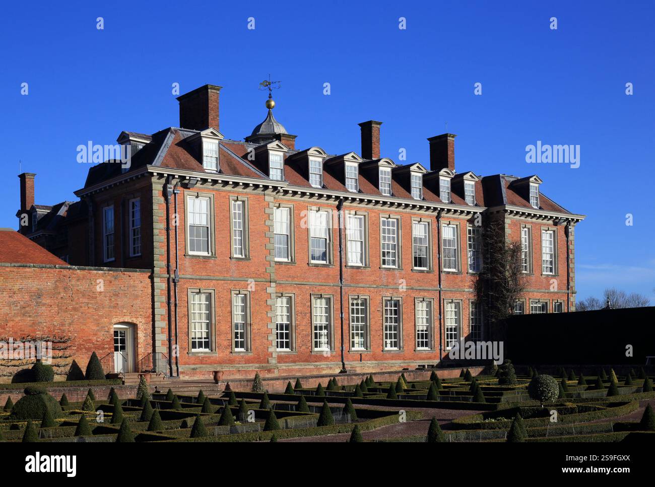 Hanbury hall, Hanbury, Droitwich spa, Worcestershire, England, UK Stock ...