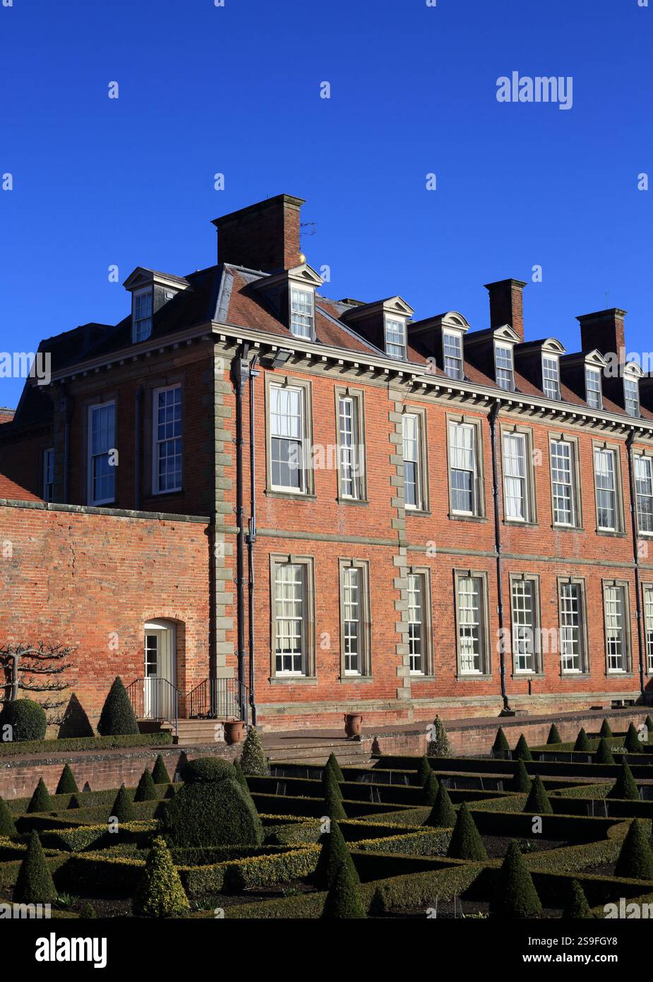 Hanbury hall, Hanbury, Droitwich spa, Worcestershire, England, UK Stock ...