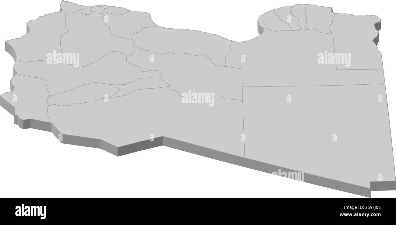 Simple political map libya hi-res stock photography and images - Alamy