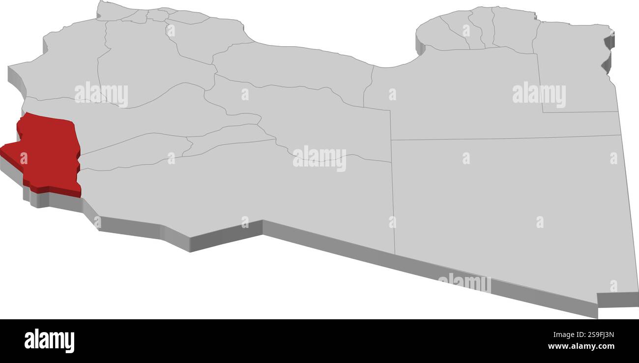 Outline map libya marked hi-res stock photography and images - Alamy