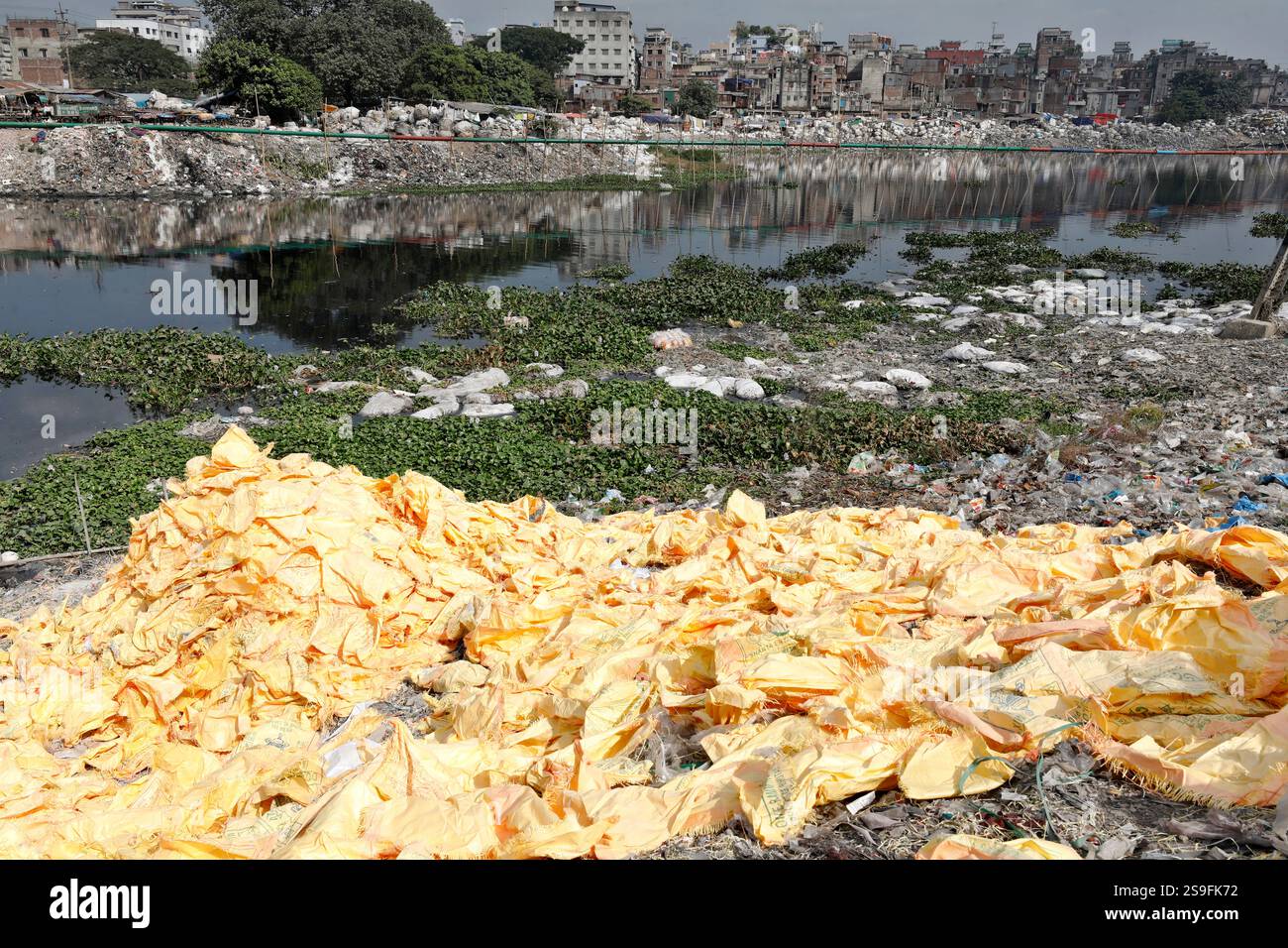 Dhaka, Bangladesh - November 29, 2024: Garbage, garbage, and plastic ...