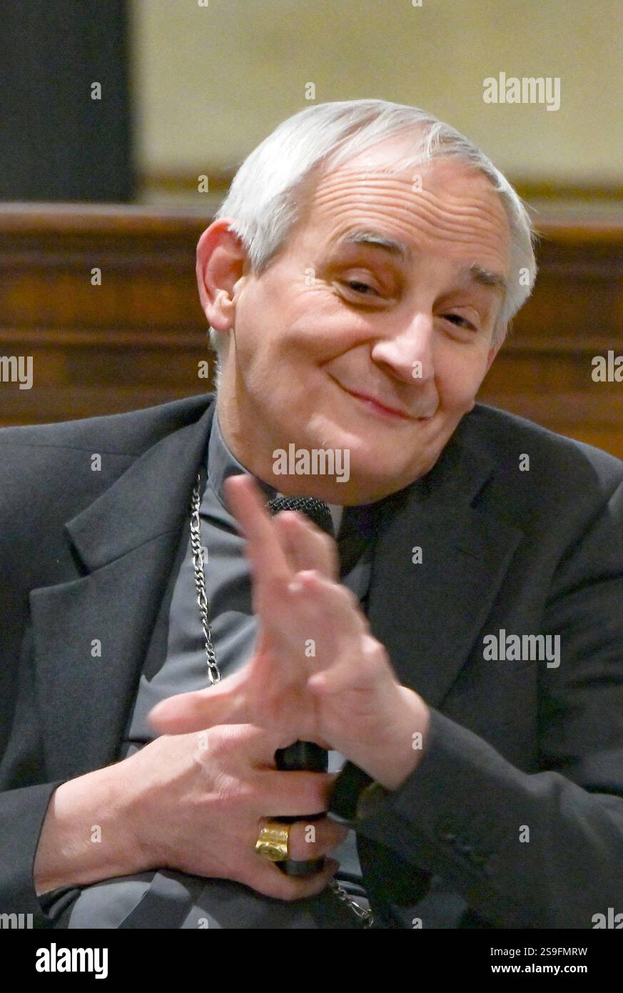 Rome, The Archbishop of Bologna and President of the CEI Matteo Maria ...