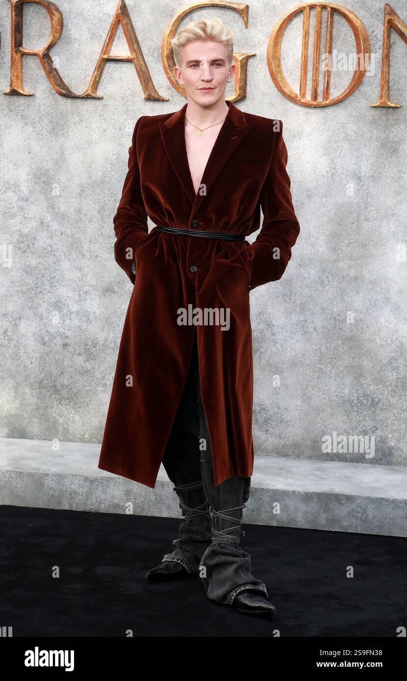 Ewan Mitchell attends the UK Premiere of "House Of The Dragon" Season 2 ...