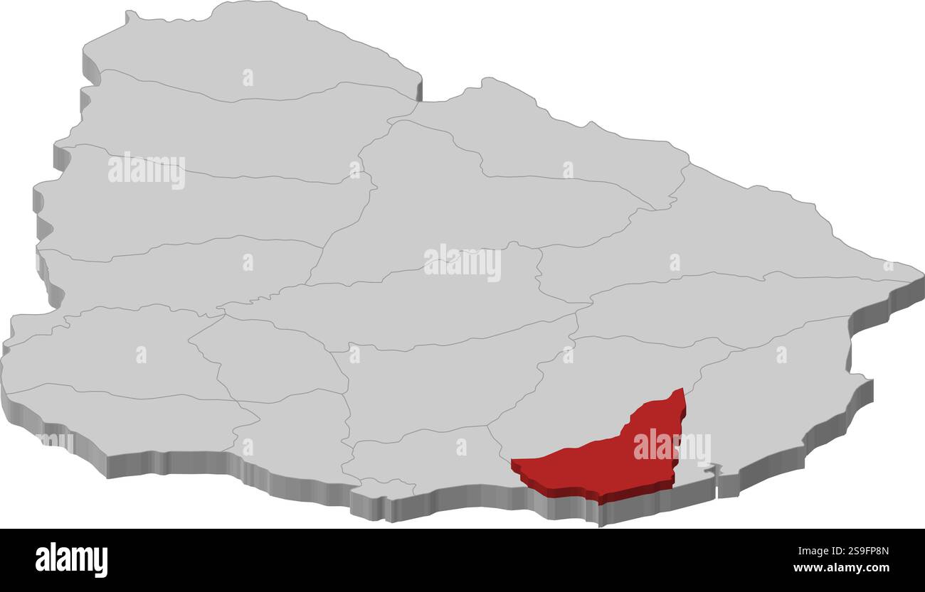 Maldonado outline map hi-res stock photography and images - Alamy
