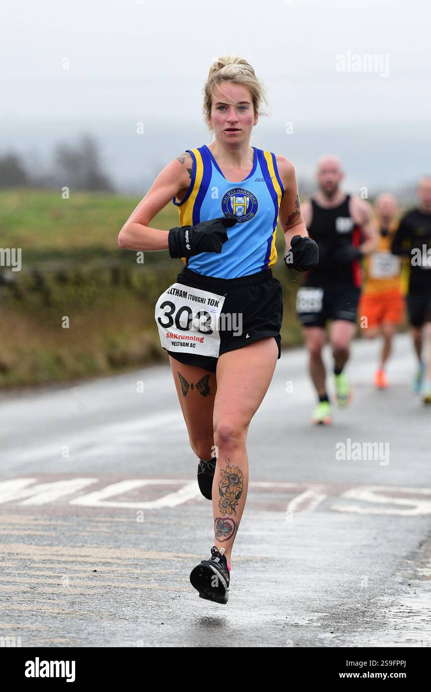 Meltham, Huddersfield, Yorkshire, UK, 26 January 2025. April Stewart ...