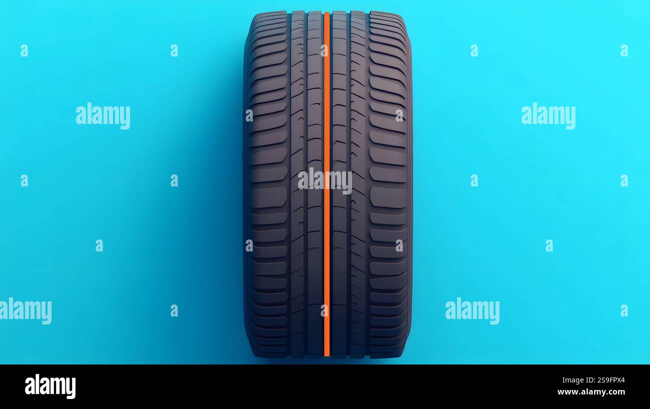 of a tread depth gauge being used to measure tire safety,with clear ...