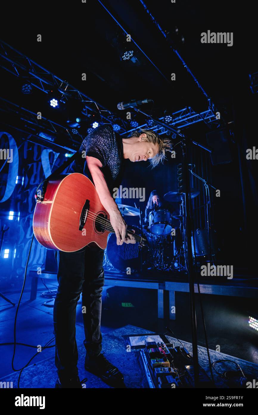 Zurich, Switzerland. 25th, January 2025. The Swedish rock band Johnossi ...