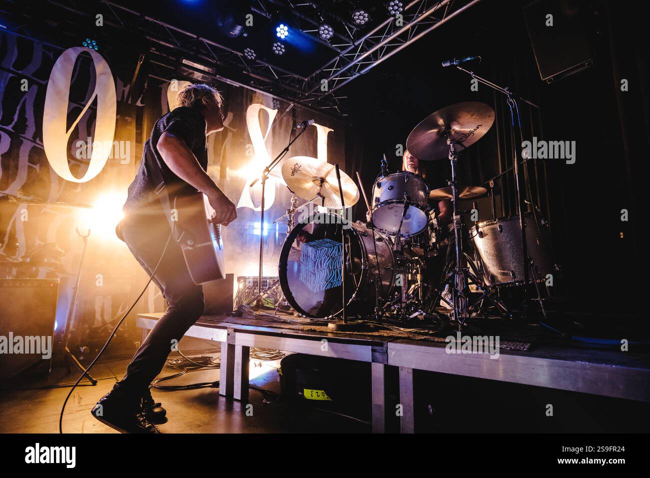 Zurich, Switzerland. 25th, January 2025. The Swedish rock band Johnossi ...