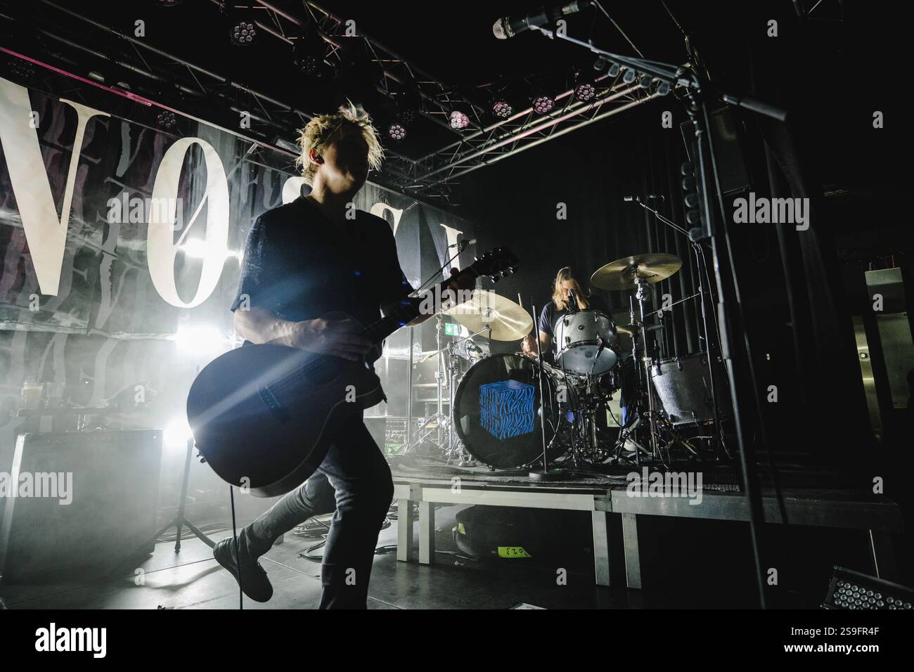 Zurich, Switzerland. 25th, January 2025. The Swedish rock band Johnossi ...