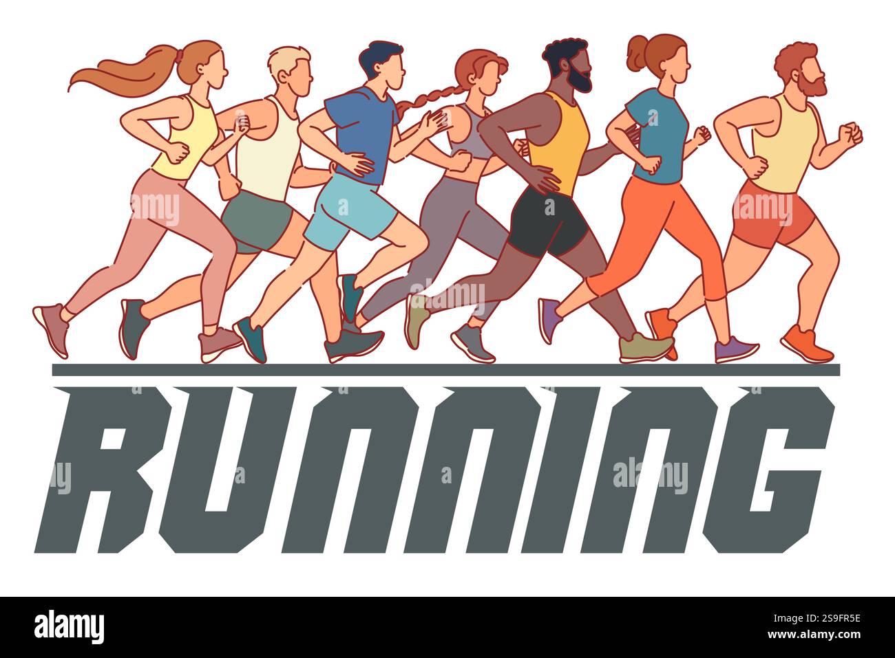 People involved in sport Stock Vector Images - Alamy