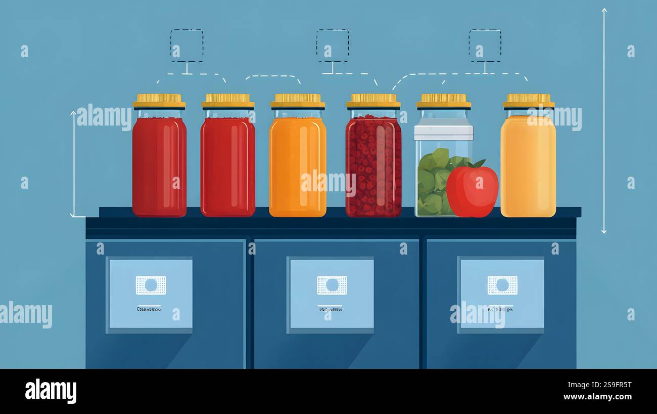 Detailed Infographic Illustrating the Comprehensive Fruit Canning Lifecycle - From Harvest ...