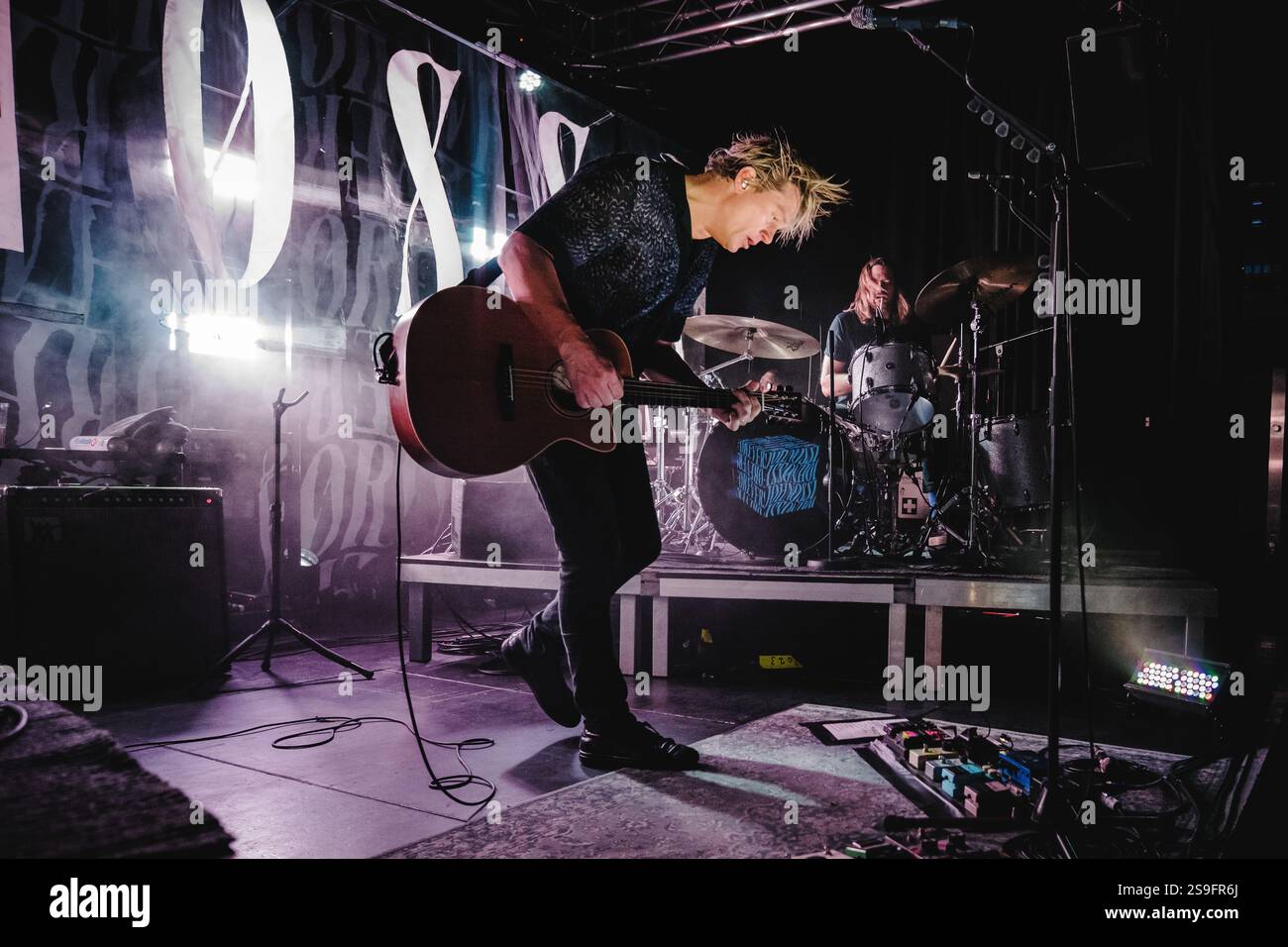 Zurich, Switzerland. 25th, January 2025. The Swedish rock band Johnossi ...