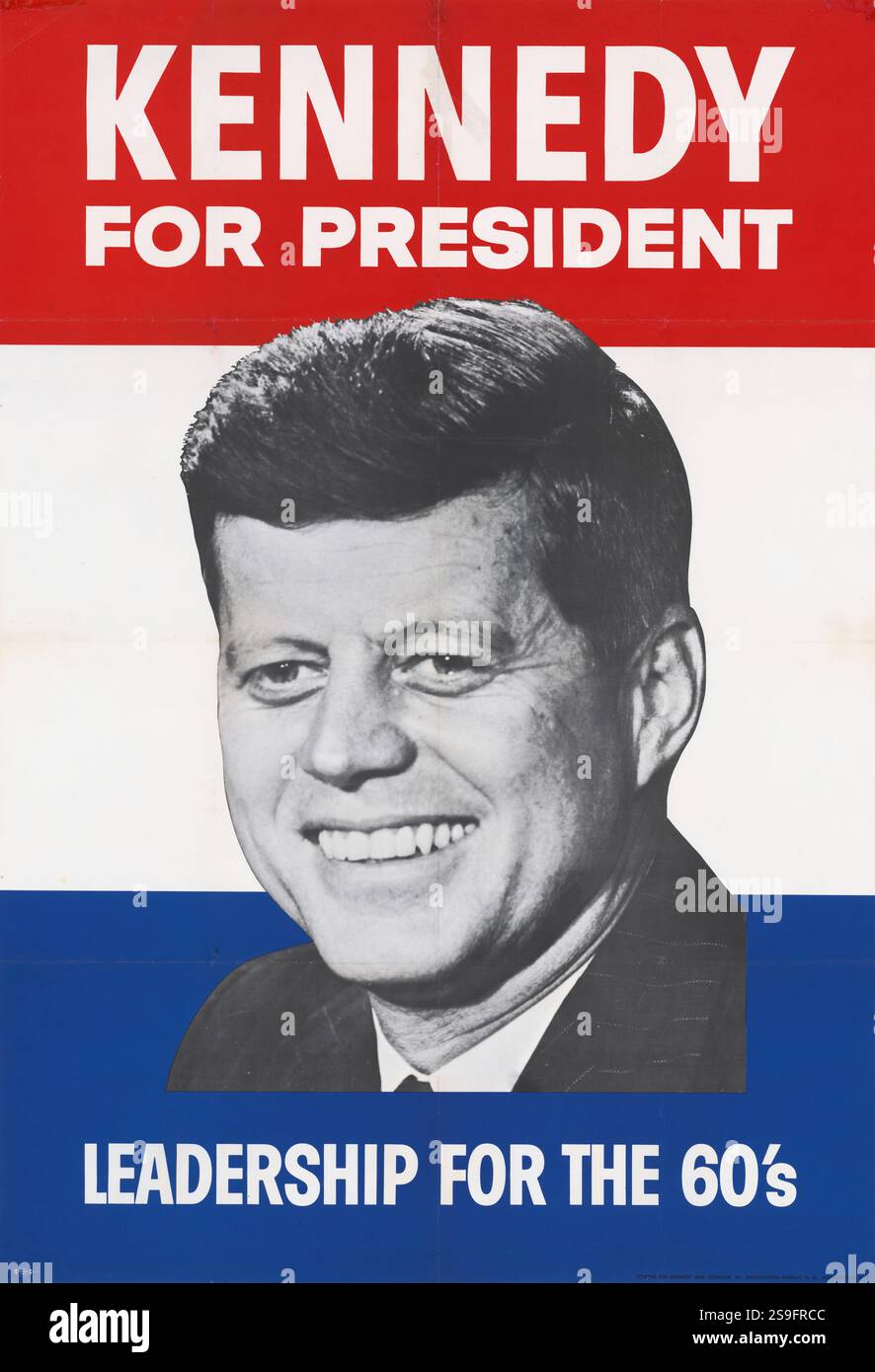 Vintage 1960 jfk campaign poster hi-res stock photography and images ...