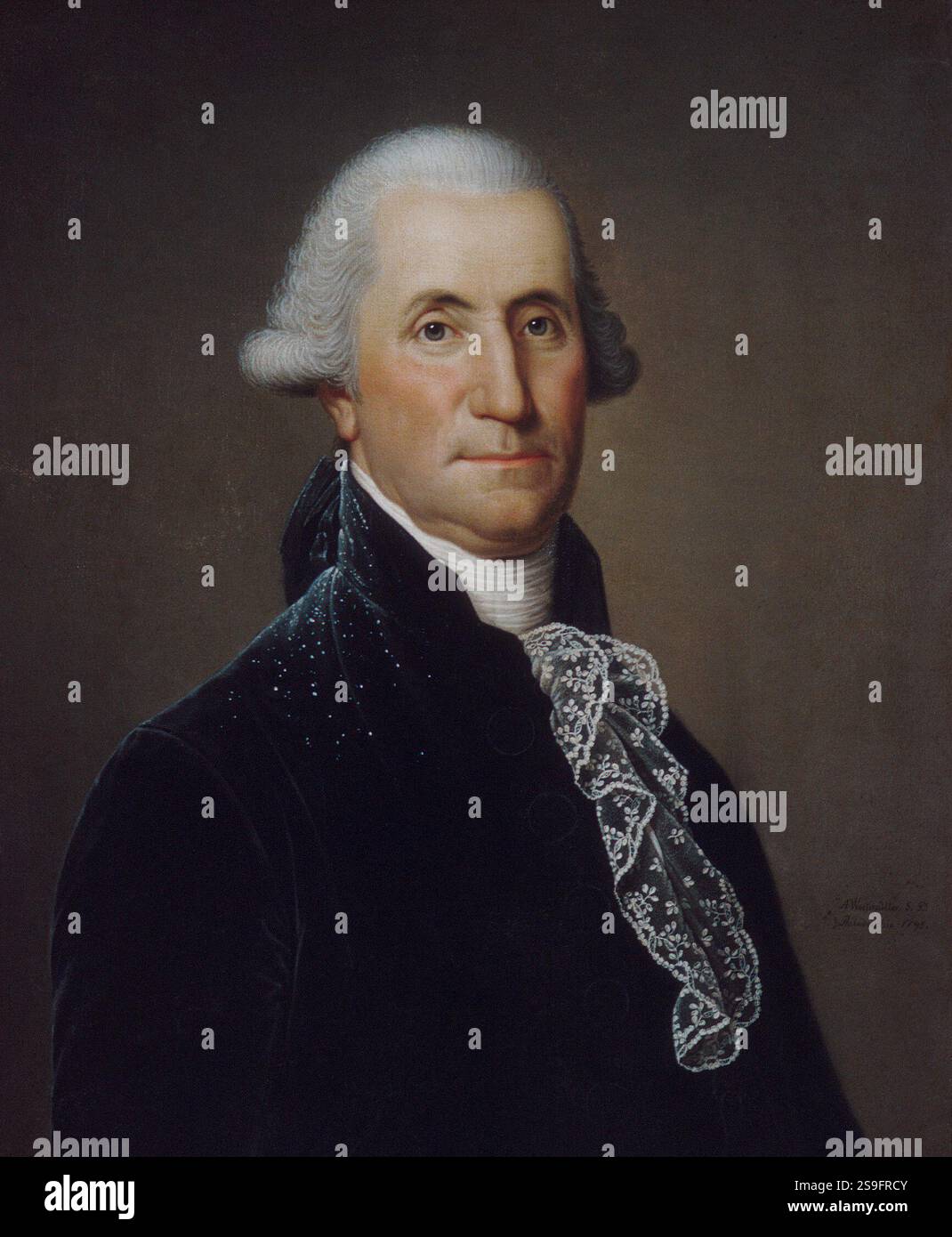 This portrait of George Washington captures the essence of a pivotal ...