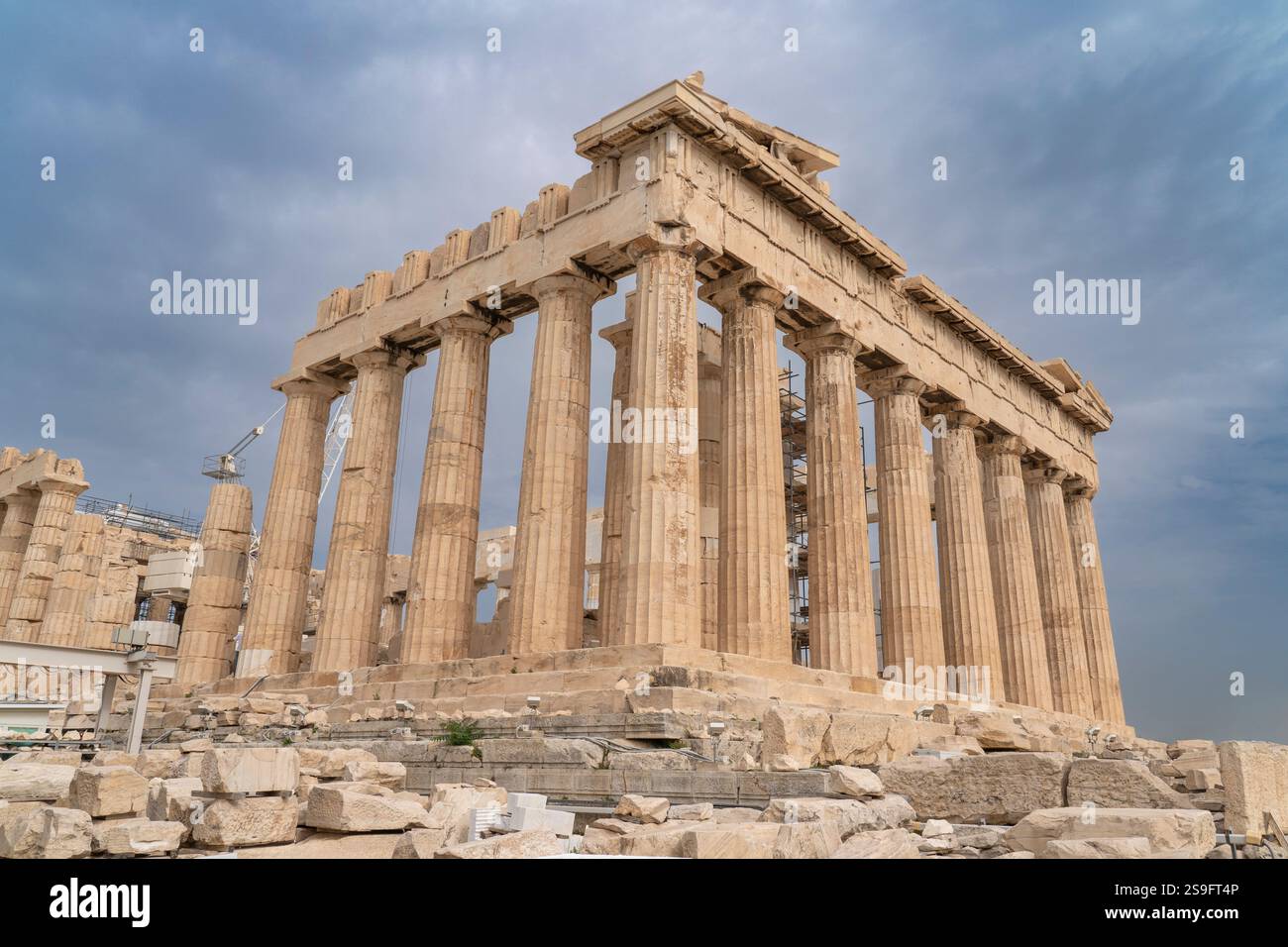 The Acropolis the Sacred Rock in Athens Greece is dedicated to Athena ...