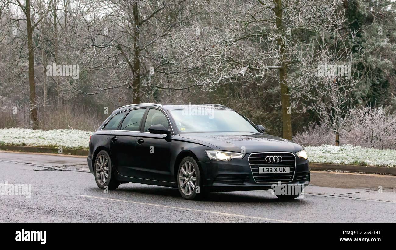 Milton Keynes,UK - Jan 12th 2025: 2011 Audi A6 diesel engine car ...