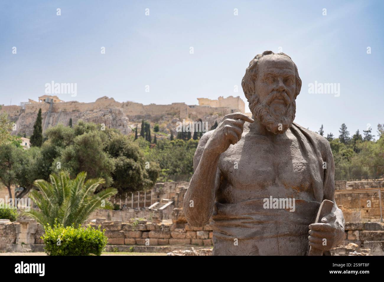The prison of socrates in Athens Greece near the Agora Stock Photo - Alamy