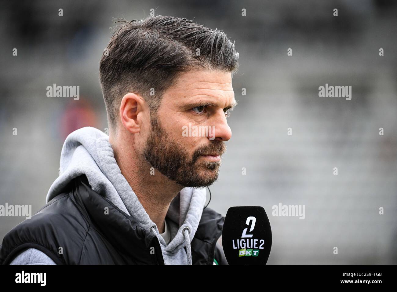 Gregory POIRIER of Red Star FC during the French championship Ligue 2 ...