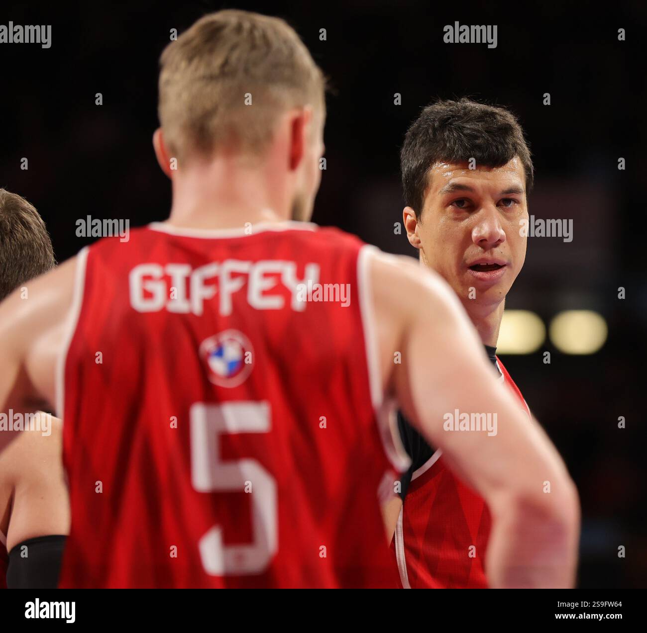 Vladimir Lucic (FC Bayern Basketball, #11) waehrend dem Spiel. GER, FC ...