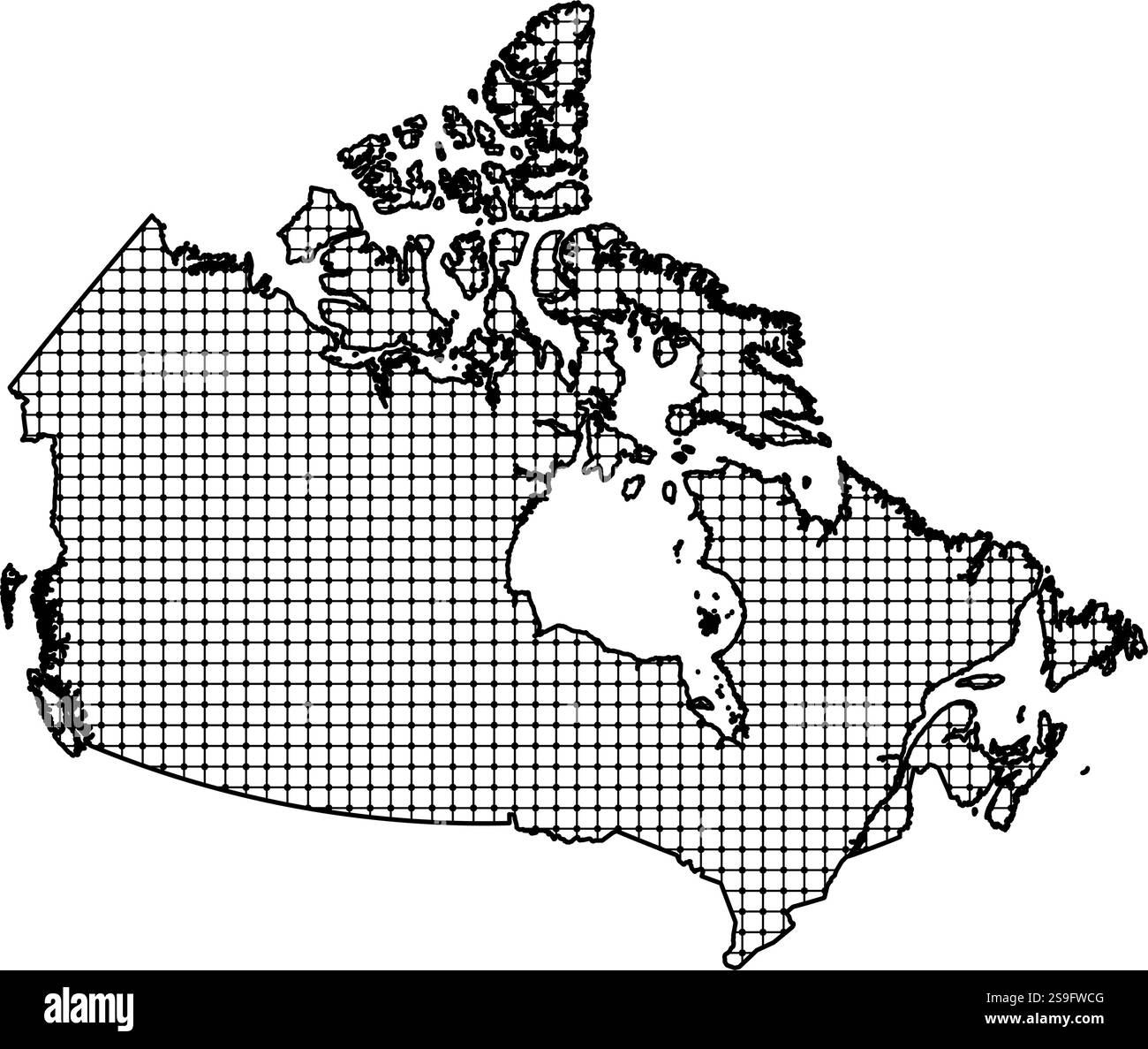 Map of Canada, shaded Stock Vector Image & Art - Alamy