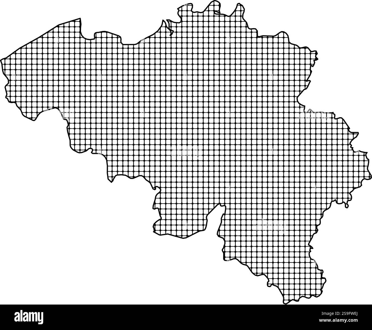 Map of Belgium, shaded Stock Vector Image & Art - Alamy