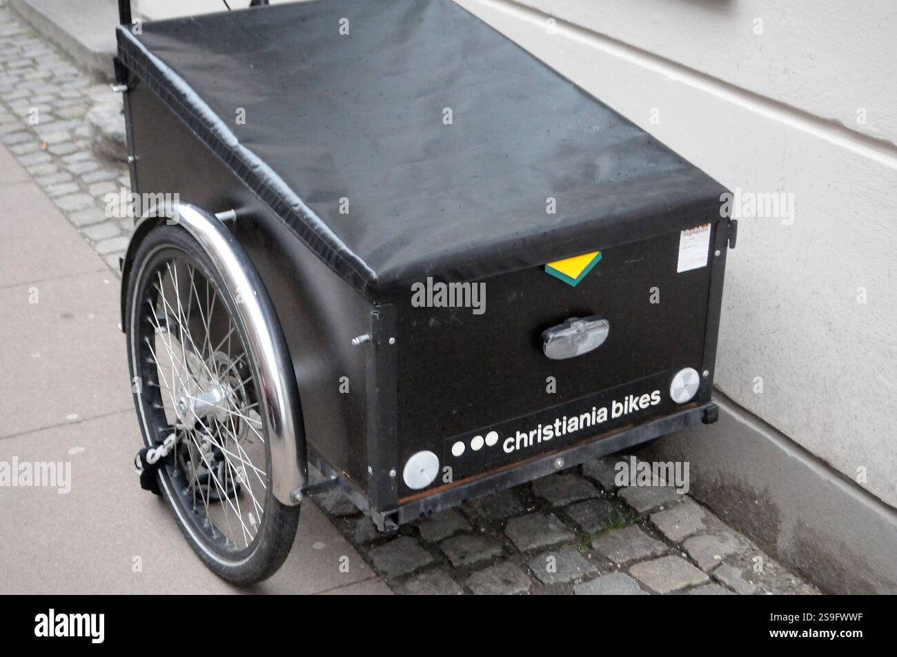 Copenhagen/ DenmarK/26 JANUARY 2025/ Christiania cargo bike in ...
