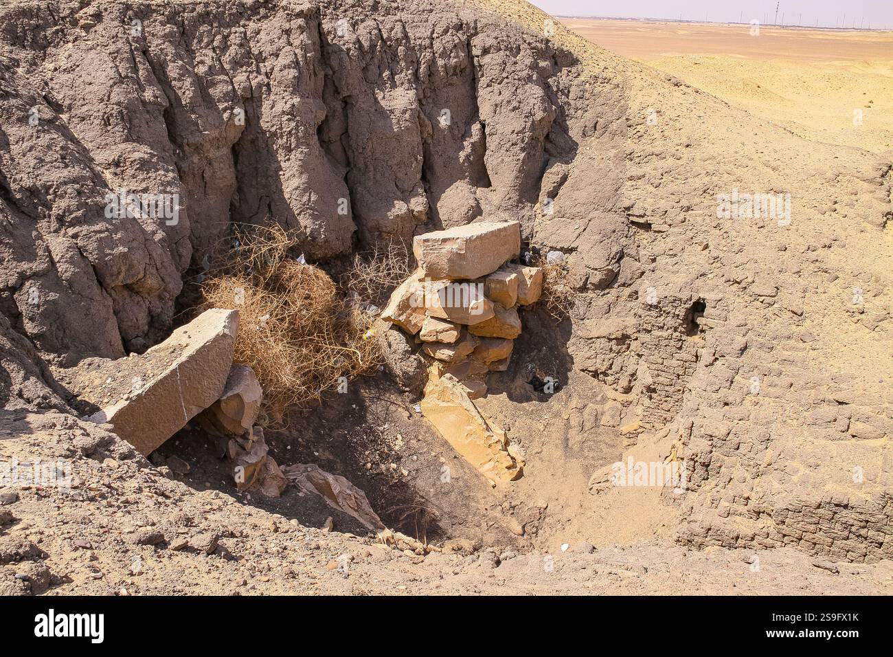 Egypt, Meidum, the chapel of Itet is a part of the mastaba of Nefermaat ...