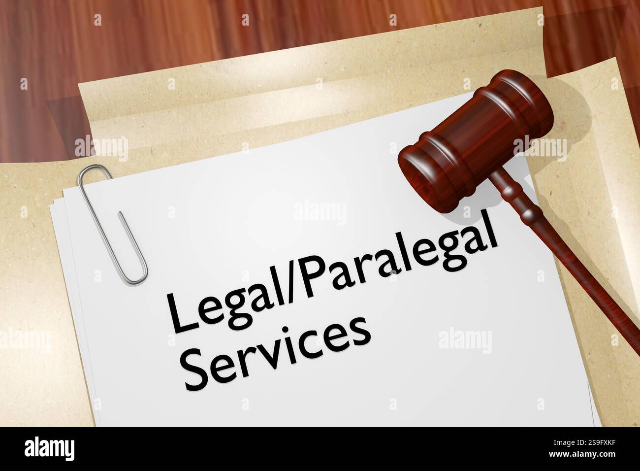 Legal/Paralegal Services title on a legal document Stock Photo - Alamy