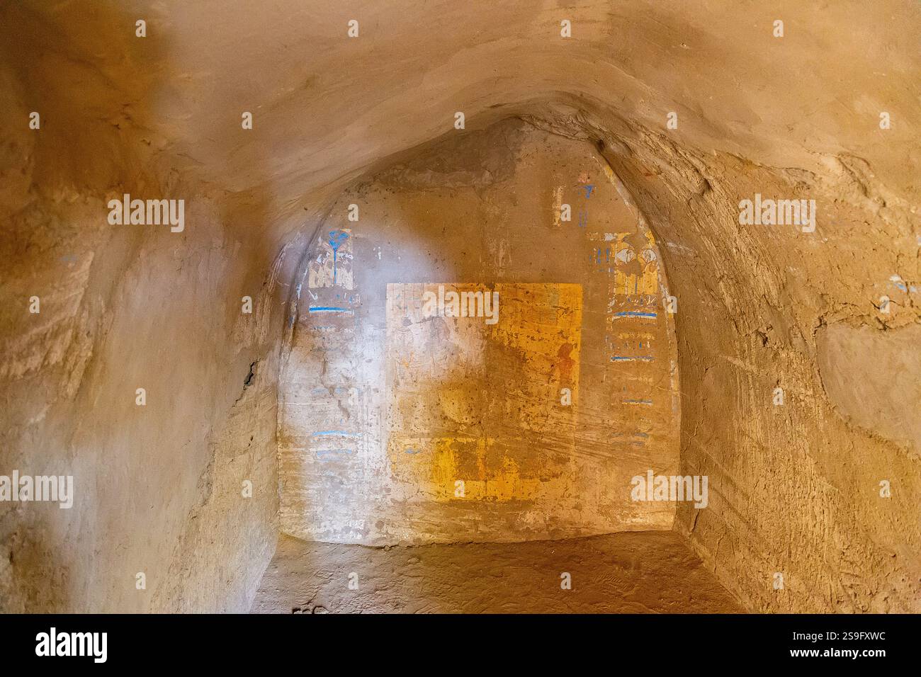 Egypt, Saqqara, tomb of Meryneith, west wall of the inner court, the ...