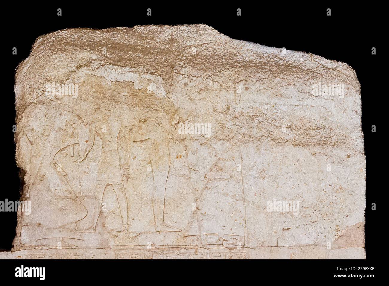 Egypt, Saqqara, tomb of Meryneith, east wall of the inner court, in the ...