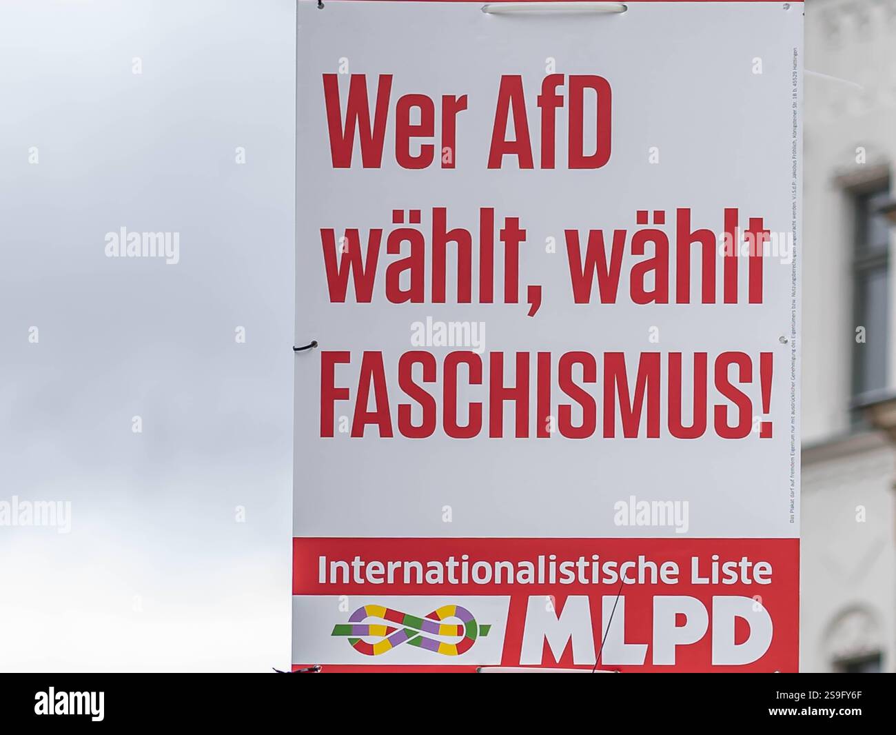 Deutschland 2025: Wahlplakate für die Bundestagswahl 2025 Im Bild ...