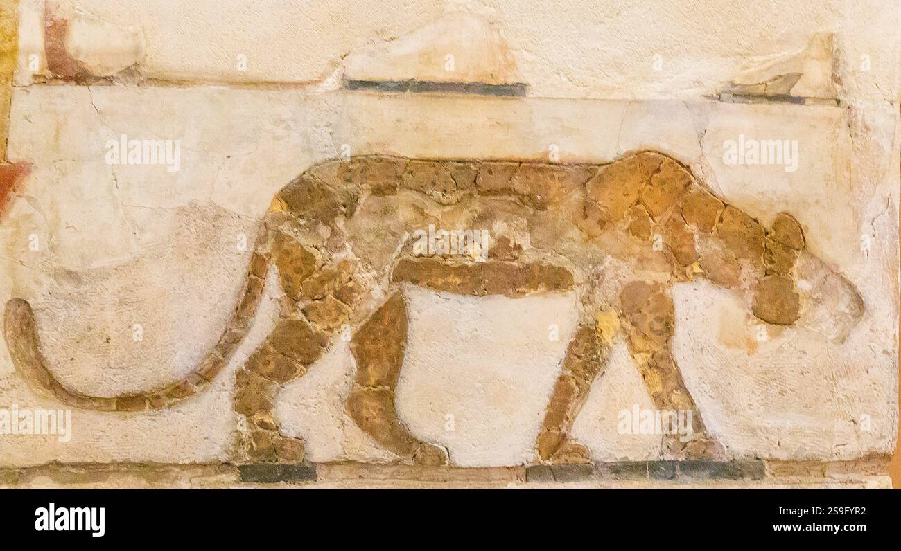 Cairo, Egyptian Museum, the tomb of Nefermaat, Meidum, used the unique ...