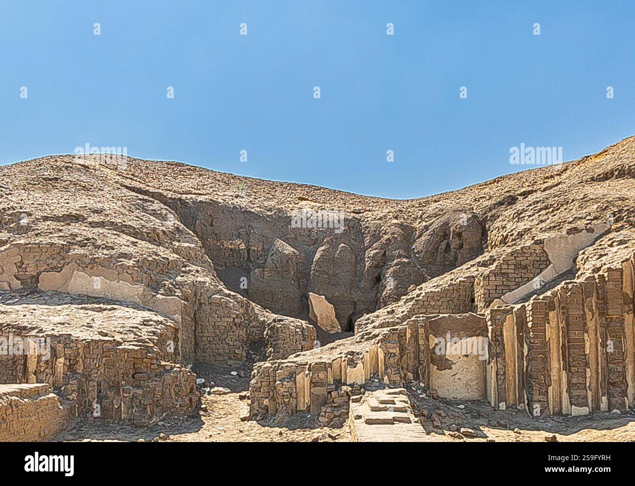 Egypt, Meidum, the mastaba of Nefermaat, in the area of the king ...
