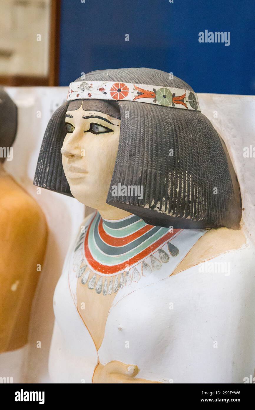 Egyptian Museum Cairo, statue of Nefret (or Nofret), coming from the ...