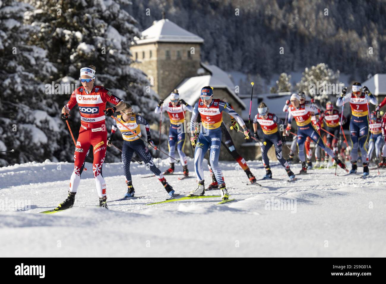 Astrid Oeyre Slind of Norway in action during the women's 20km mass ...