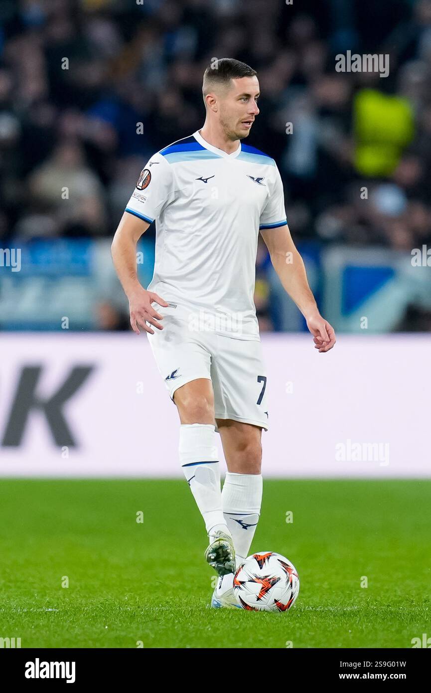 Adam Marusic of SS Lazio during the UEFA Europa League 2024/25 League ...
