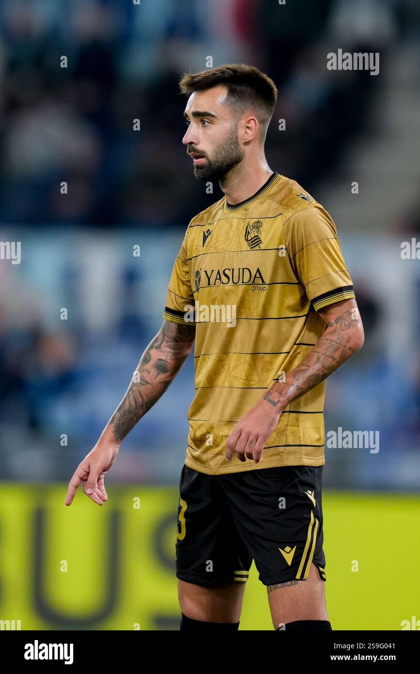 Brais Mendez of Real Sociedad looks on during the UEFA Europa League ...