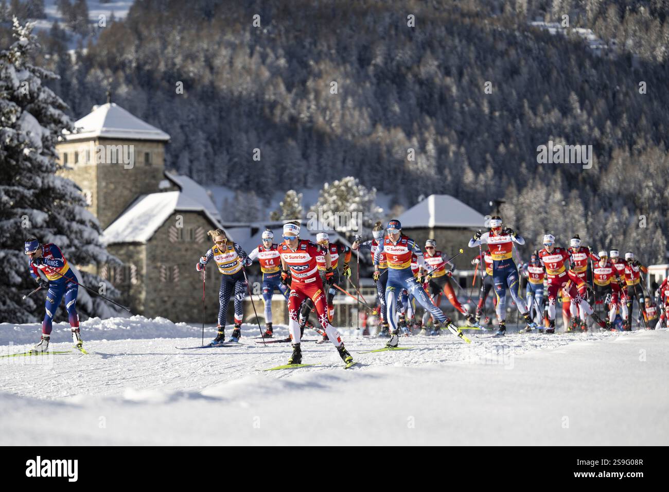 Astrid Oeyre Slind of Norway in action during the women's 20km mass ...